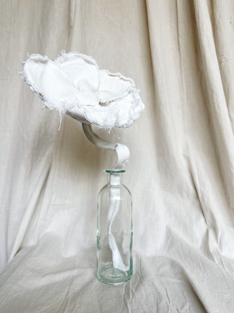 Forever Flower: Lean into the Light White Denim - b i e k a l e i d o s ...